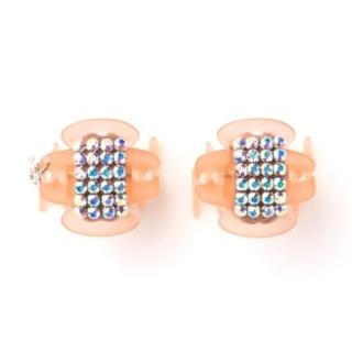 【Complex Biz】雙層水晶網格迷你甜心夾兩件組 極光粉-momo購物網 - 好評推薦 - 2025年12月