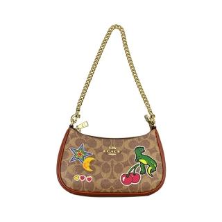 【COACH】TERI C LOGO PVC REXY立體彎底肩背/斜背兩用迷你小包(棕色C/卡通印花/迷你)-momo購物網 - 好評推薦 ...