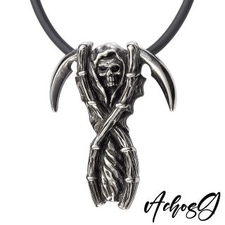 【MASSA-G】ACHOS Deacon黑執事 潮流吊墬搭配鍺鈦項圈-momo購物網 - 好評推薦 - 2025年10月