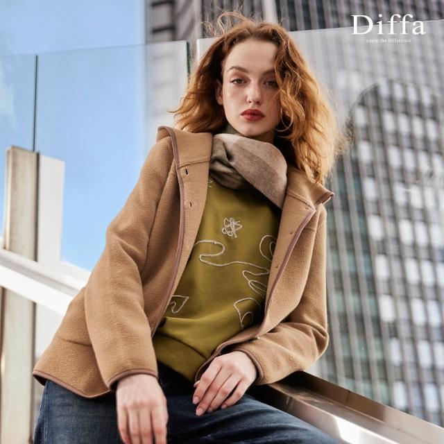 【Diffa】精緻毛感連帽外套-女 - momo購物網 - 好評推薦 -2025年1月