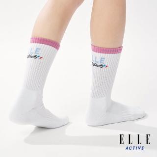 【ELLE ACTIVE】男女適穿 運動休閒中筒襪-粉色(EA24A2FS201#72)-momo購物網 - 好評推薦 - 2025年5月
