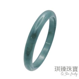【琪臻珠寶】天然A貨翡翠糯冰種藍水平安鐲(16.5-20圍手鐲_美人鐲_依尺寸出貨_年終慶_交換禮物)-momo購物網 - 好評推薦 ...