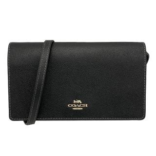 【COACH】素面防刮牛皮長夾式WOC小斜背包(黑)-momo購物網 - 好評推薦 - 2025年3月