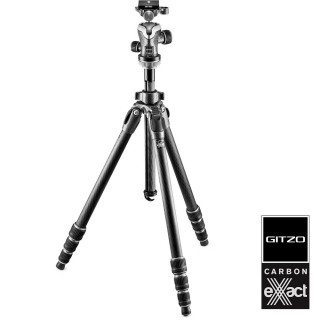 【gitzo 捷信】GK1542-82QD eXact碳纖維三腳架雲台套組(公司貨 GT1542 + GH1382QD 登山者1號 載重10 ...