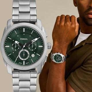 【FOSSIL】Machine 重裝計時手錶-綠/42mm 禮物 送禮 推薦(FS6079)-momo購物網 - 好評推薦 - 2025年9月