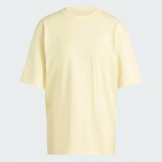 【adidas 愛迪達】短袖上衣 女 運動 三葉草 ESS BOYFR TEE 黃 IY7329-momo購物網 - 好評推薦 - 2025年12月