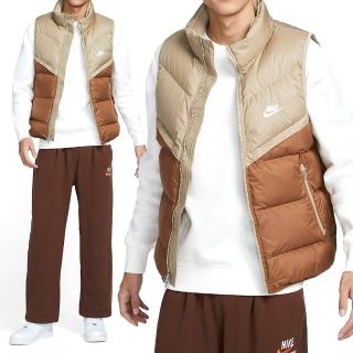 【NIKE 耐吉】SF WR 650-D FLD Vest 男款 棕色 保暖 刺繡 立領 無袖 羽絨 背心 FB8184-248-momo購物 ...