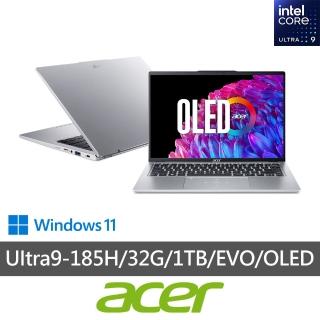 【Acer 宏碁】14吋Ultra9 OLED 輕薄AI筆電(Swift Go/EVO/SFG14-73-9896/Ultra9-185H ...