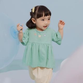 【OB 嚴選】毛毯熊莫普印花荷葉袖傘襬上衣童款童裝 《IA0005》-momo購物網 - 好評推薦 - 2025年6月