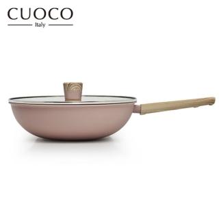 【CUOCO】北歐系列粉紅佳人IH超級陶瓷不沾炒鍋30cm(附蓋)-momo購物網 - 好評推薦 - 2026年1月