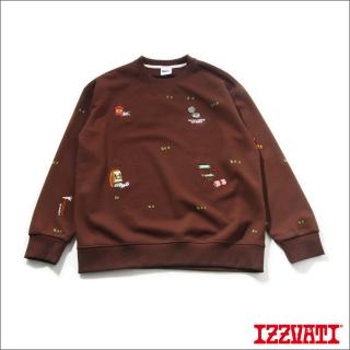 【IZZVATI】露營刺繡大學T-咖啡/黑(刺繡大學T)-momo購物網 - 好評推薦 - 2025年12月