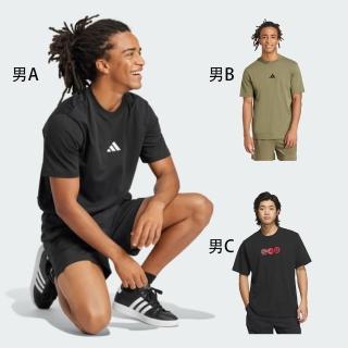【adidas 愛迪達】上衣 男款 女款 中性 短袖 多款任選(JE9024 JF1097 JG8737 IZ2826 JE8945 ...