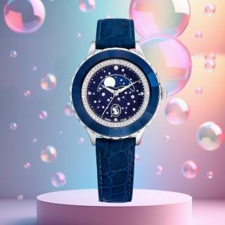 【SWAROVSKI 施華洛世奇】施華洛世奇 Octea Moon 55 週年紀念錶 女錶 手錶-37mm(5677494)-momo購物網 ...