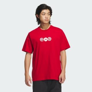【adidas 愛迪達】短袖上衣 男 CNY新年 亞規 寬鬆版型 CM GFX TEE 紅 JZ4195-momo購物網 - 好評推薦 ...