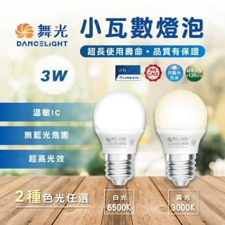 【DanceLight 舞光】6入組 3W LED燈泡 無藍光危害 小瓦數燈泡 E27(通過CNS認證 品質有保障)-momo購物網 - 好評推薦 - 2025年6月