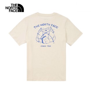 【The North Face】TNF 休閒 印花短袖T恤 U REG CAMP BEAR SS TEE GRAPHIC-AP 男女 米白 ...