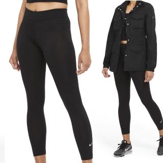 【NIKE 耐吉】AS ESSNTL 7/8 MR LGGNG 女款 黑色 中腰 九分 內搭 緊身 長褲 CZ8533-010-momo購物網 ...