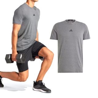 【adidas 愛迪達】D4T Tee 男款 深灰色 機能款 吸濕 排汗 訓練 慢跑 亞規 上衣 運動 休閒 短袖 IS3809-momo購物 ...