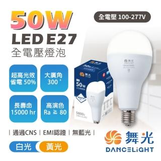 【DanceLight 舞光】1入組 50W LED燈泡 商業用燈泡 無藍光危害 E27(通過CNS認證 品質有保障)-momo購物網 - 好評推薦 - 2026年1月