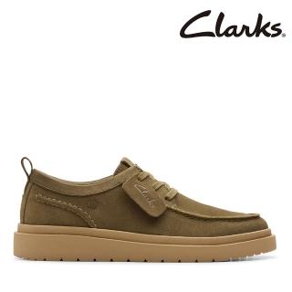 【Clarks】男鞋 Polden Moc 輕量厚底3眼孔休閒鞋(CLM80869C)-momo購物網
