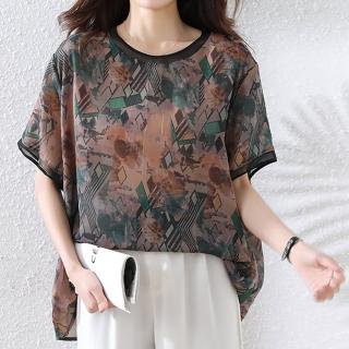【麗質達人】9585圓領印花上衣-LY(L-5XL)-momo購物網 - 好評推薦 - 2025年9月