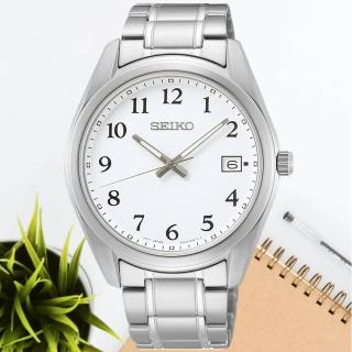 【SEIKO 精工】經典簡約清楚時標男錶 白 40mm 現貨(SUR459P1.6N52-00F0S)-momo購物網 - 好評推薦 ...