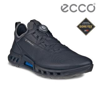 【ecco】M GOLF BIOM C4 健步旋鈕鞋帶經典防水高爾夫球鞋 男鞋(黑色 13042401001)-momo購物網 - 好評推薦 ...