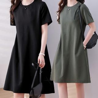 【麗質達人】1370圓領收腰洋裝-二色LY(L-5XL)-momo購物網 - 好評推薦 - 2025年7月