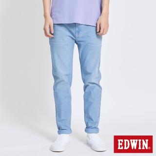 【EDWIN】男裝 JERSEYS EJ6冰河玉錐形褲(漂淺藍)-momo購物網