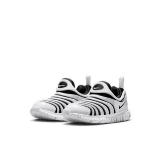 【NIKE 耐吉】運動鞋 休閒鞋 中大童 男鞋 女鞋 NIKE DYNAMO FREE BR PS 緩震 抓地力 白黑色(IB7245100 ...