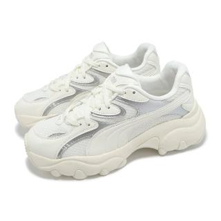 【PUMA】休閒鞋 Pulsar Lite Shimmery Wns 女鞋 米白 銀 厚底 增高 老爹鞋(403720-01)-momo購物網 ...