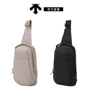 【DESCENTE】迪桑特 DUALIS 中性 運動斜背包 斜肩包(米色/黑色)-momo購物網 - 好評推薦 - 2025年12月
