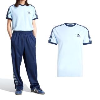 【adidas 愛迪達】3-stripes Tee 男款 水藍色 亞版 T恤 運動 上衣 休閒 短袖 JN7018-momo購物網 - 好評 ...