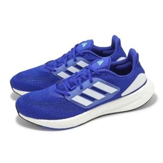 【adidas 愛迪達】慢跑鞋 Pureboost 22 男鞋 藍 白 緩震 運動鞋(HQ8583)-momo購物網 - 好評推薦 - 2025年9月