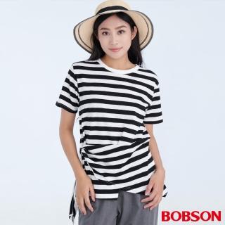 【BOBSON】女款條紋變化上衣(71077-80)-momo購物網