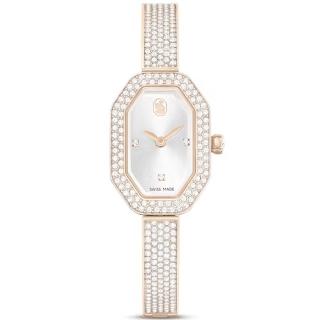 【SWAROVSKI 施華洛世奇】多邊形方錶 璀璨香檳金 精緻女錶 母親節優惠 禮物推薦-30.5x19mm(5672987)-momo購物網 ...