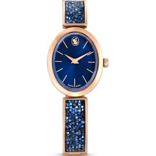 【SWAROVSKI 施華洛世奇】優雅時尚水晶手鐲錶 藍色 母親節優惠 女生禮物推薦29x26mm(5656822)-momo購物網 - 好評 ...