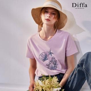 【Diffa】電繡海洋圖騰針織衫-女-momo購物網 - 好評推薦 - 2025年7月