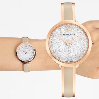 【SWAROVSKI 施華洛世奇】Crystalline Delight 璀璨晶鑽女錶 手錶-34mm(5642218)-momo購物網 ...