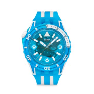 【SWATCH】BLUE FIRE 經典手錶/男錶/女錶/瑞士製造 SSCU09S100(51.5mm)-momo購物網