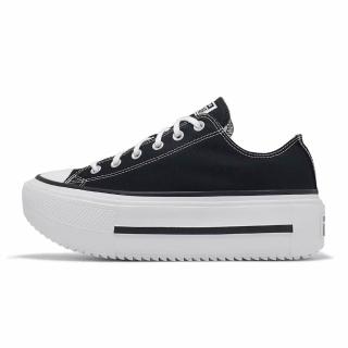 【CONVERSE】CTAS LIFT DOUBLE STACK OX 女鞋 休閒鞋 帆布鞋 厚底 黑(A15490C)-momo購物網 ...
