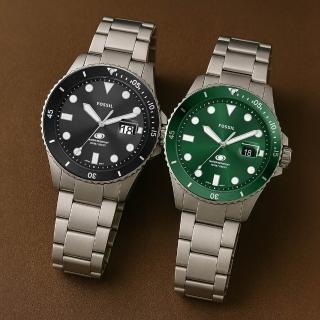 【FOSSIL】RFS6032 FS6033 Blue Dive 潛水系列 水鬼 夜光 日期大視窗 鋼錶(潛水系列水鬼)-momo購物網 ...