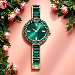 【SWAROVSKI 施華洛世奇】Matrix Bangle 方形切割水晶手鐲式手錶 女錶-25mm(5690808)-momo購物網 ...