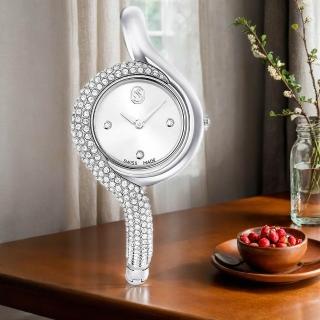 【SWAROVSKI 施華洛世奇】Dextera 迷人曲線手鐲式水晶手錶 女錶-29mm(5700996)-momo購物網 - 好評推薦 ...