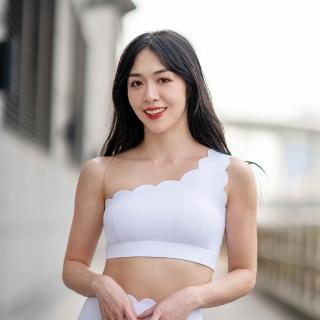 【AFAMIC 艾法】新款韓版套裝2409斜單肩美背專業萊卡花邊剪裁修身彈力舒適透氣健身瑜珈服(皮拉提斯)-momo購物網 - 好評推薦 - 2025年10月