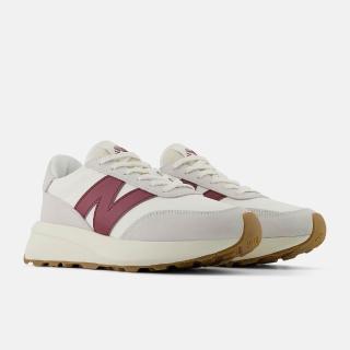【NEW BALANCE】370系列 男女鞋 海鹽白 酒紅 膠底 麂皮 復古 拼接(U370CB)-momo購物網 - 好評推薦 - 2026年5月