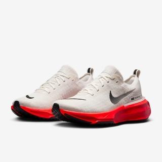 【NIKE 耐吉】運動鞋 跑步鞋 男鞋 NIKE ZOOMX INVINCIBLE RUN FK 3 米白 紅 緩震 回彈(DR2615009 ...