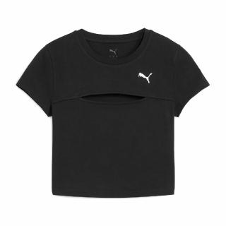 【PUMA】短版上衣 Essentials Cut-Out Baby Tee 女款 短袖 黑(631164-01)-momo購物網 - 好評 ...