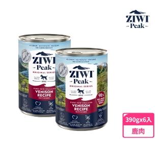 【ZIWI 巔峰】鮮肉狗主食罐 鹿肉 390g 6件組(狗罐 犬罐 罐頭 無榖 無膠 肉泥 全齡犬 挑嘴)-momo購物網 - 好評推薦 - 2025年9月