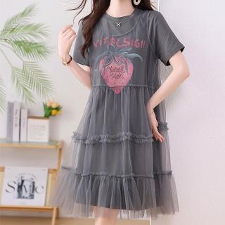 【麗質達人】1809灰色網紗二件式洋裝-LY(L-5XL)-momo購物網 - 好評推薦 - 2025年10月